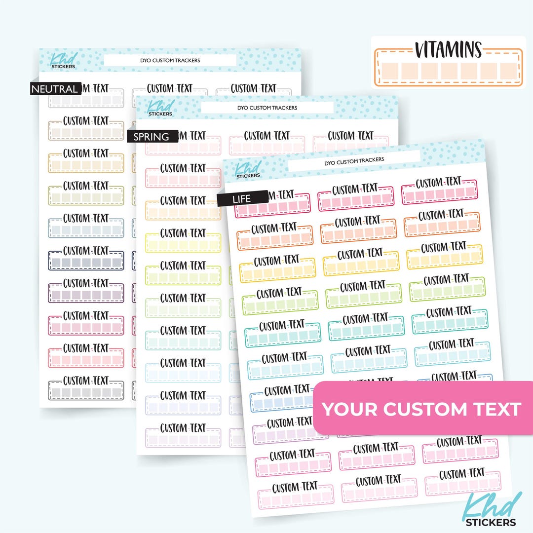 Design Your Own Custom Habit Trackerboxes, Customised & Personalised ...