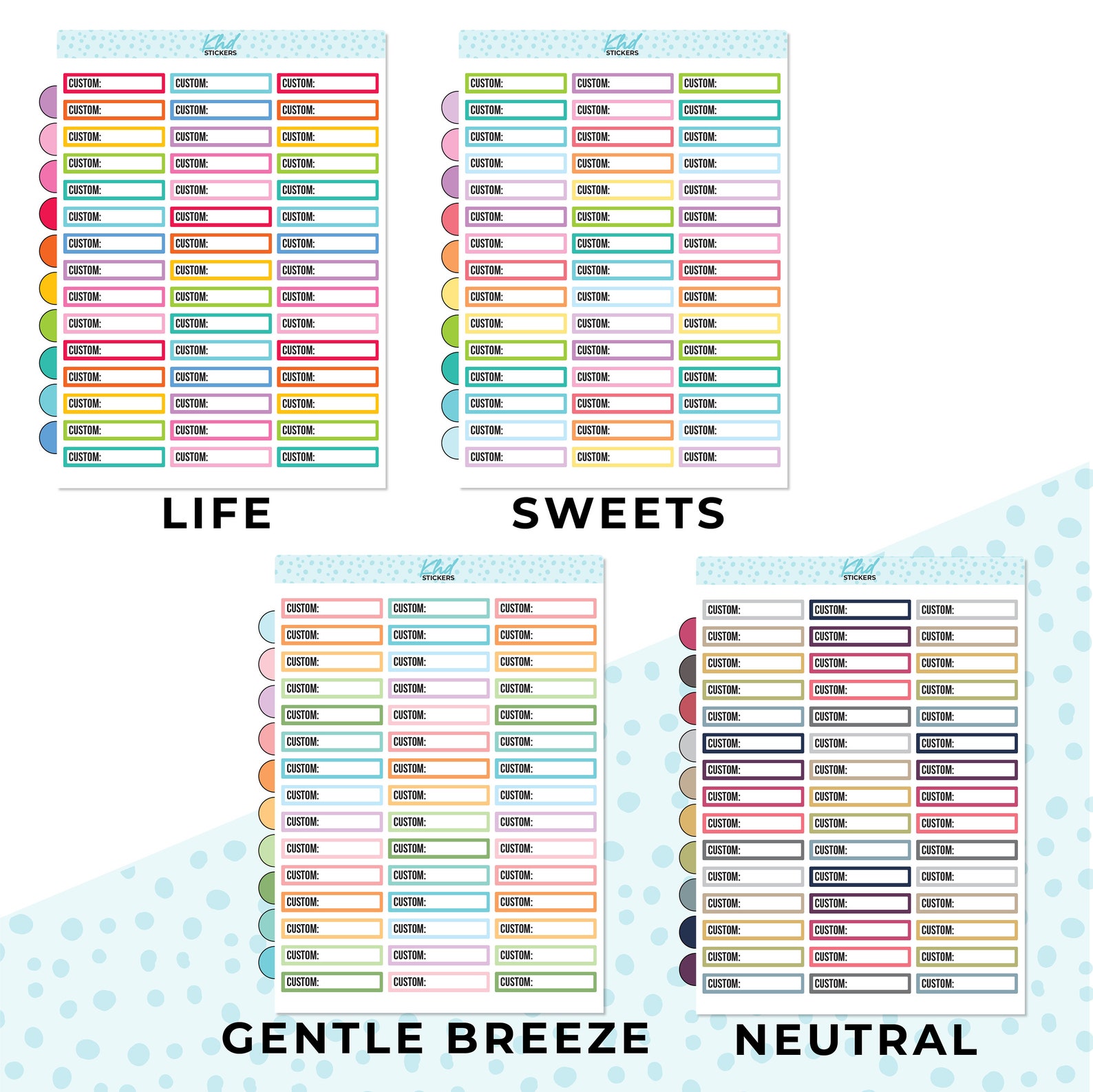 Design Your Own Info Labels Customised & Personalised - Etsy