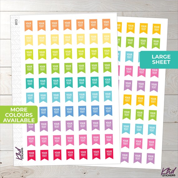 Design Your Own Flag Stickers Planner Stickers Removable | Etsy