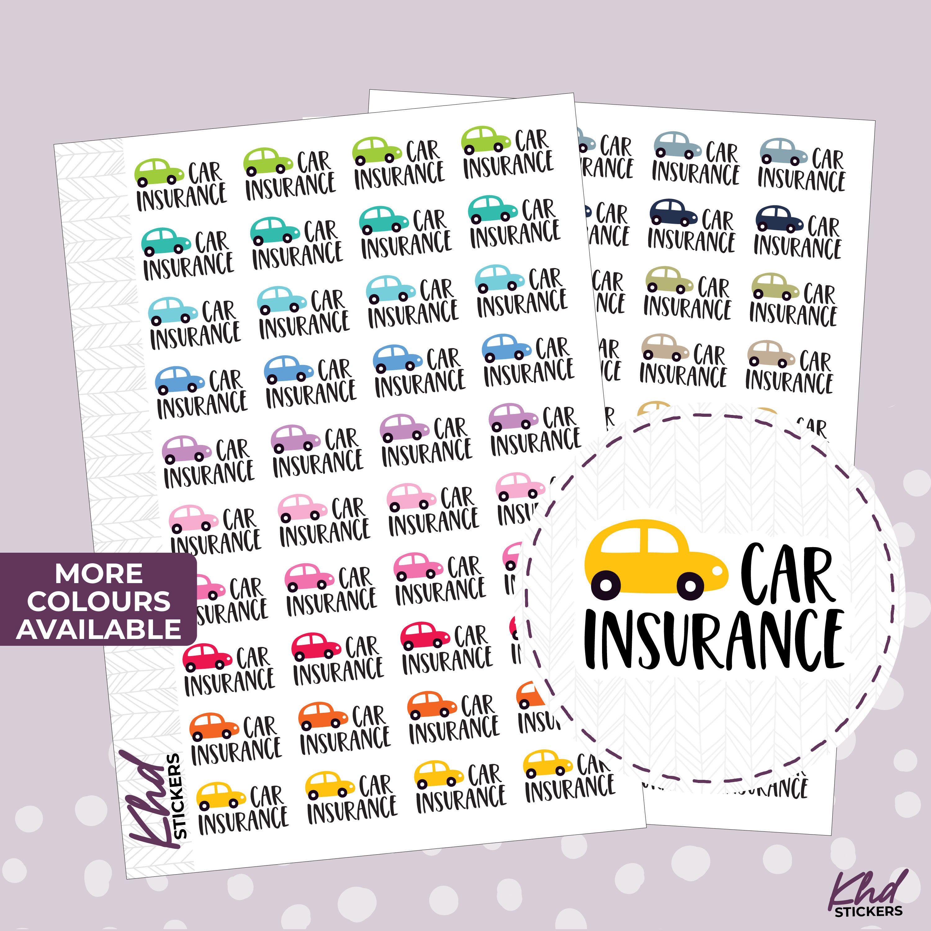 Agendas Stickers for Planners Back to School To-Do Lists Car Bill ...