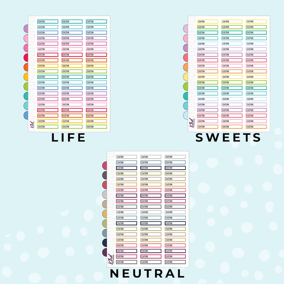 Design Your Own Info Labels Customised & Personalised - Etsy