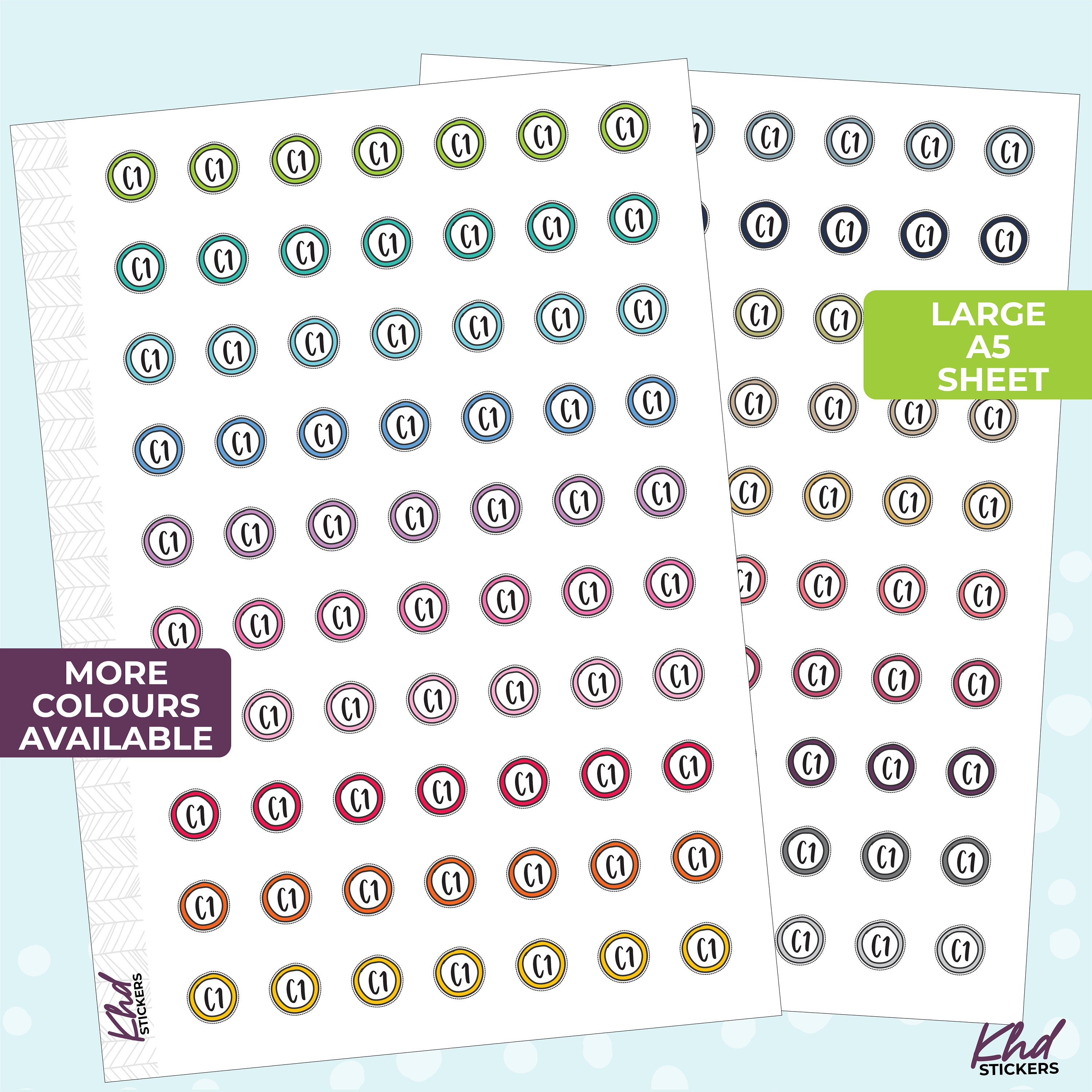 Design Your Own Cute Initial Stickers Removable - Etsy