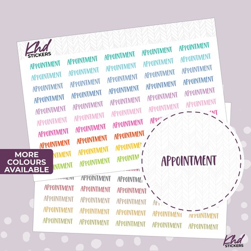 Appointment Time Stickers Planner Stickers Removable - Etsy