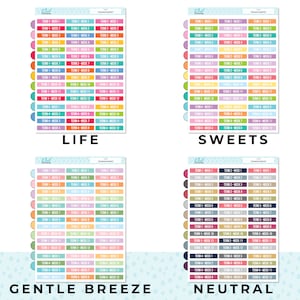 School Term Planner Stickers. Full Year, Planner Stickers, Removable ...