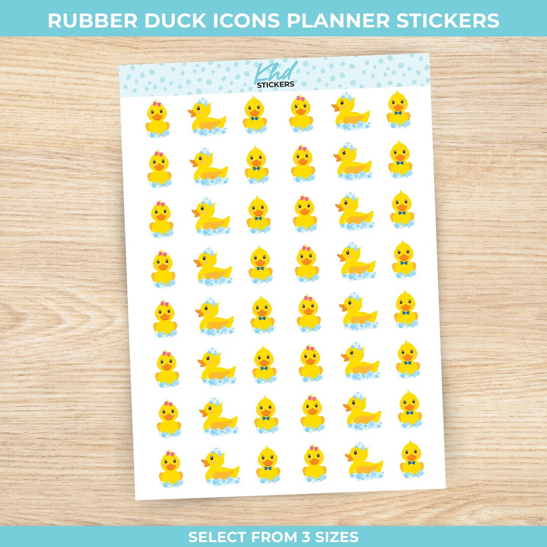 Rubber Ducks Stickers, Planner Stickers, Removable - Etsy