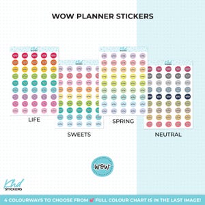 Wow Planner Stickers, Three Sizes Including Tiny, Removable - Etsy