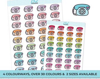 Telephone Planner Stickers - Etsy