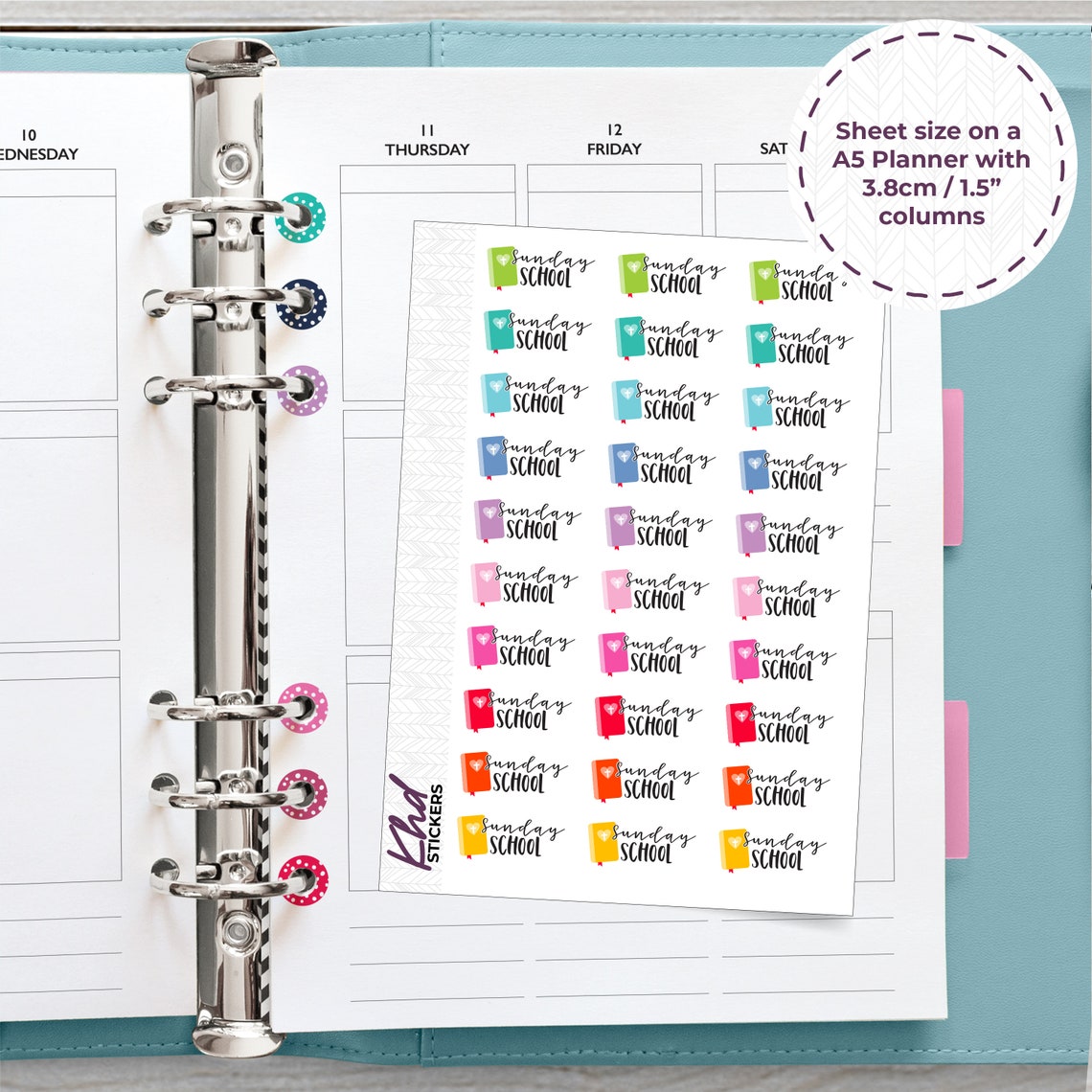 Sunday School Stickers Planner Stickers Removable - Etsy