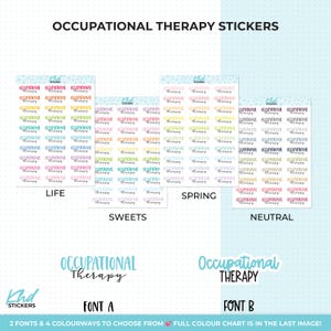 Occupational Therapy Planner Stickers, Three Sizes Including Tiny ...