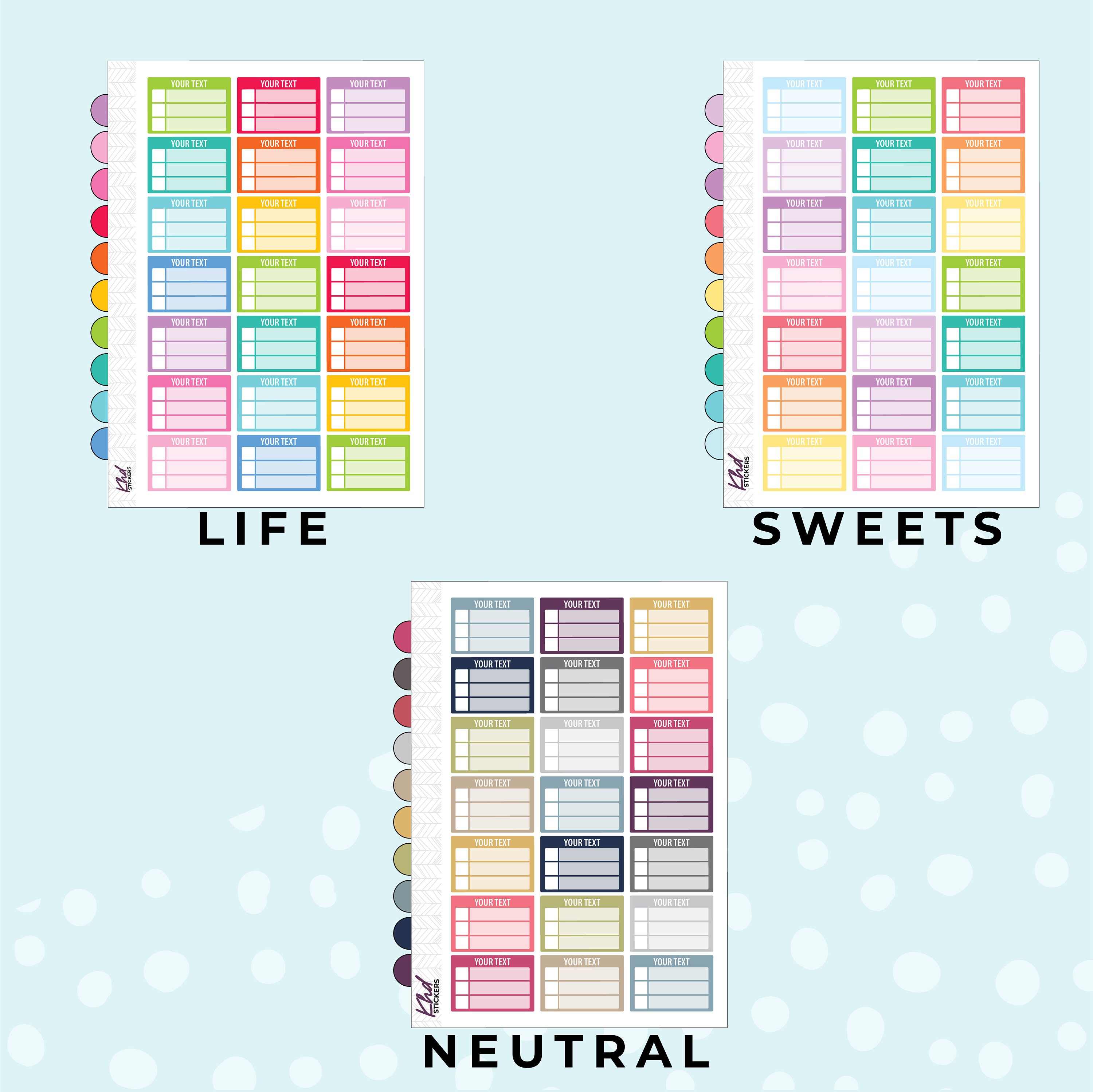 Design Your Own Checklist Stickers Planner Stickers - Etsy