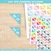 Design Your Own Word Stickers, Font C, Custom Script Planner Stickers ...
