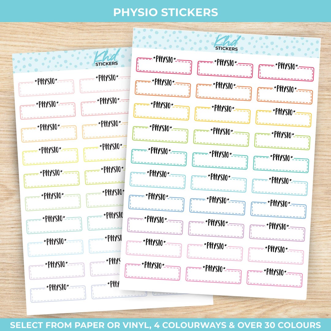 Physio Boxes Stickers, Planner Stickers, Removable - Etsy