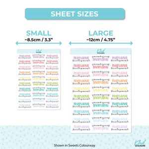 Professional Development Script Stickers, Planner Stickers, Two Sizes ...