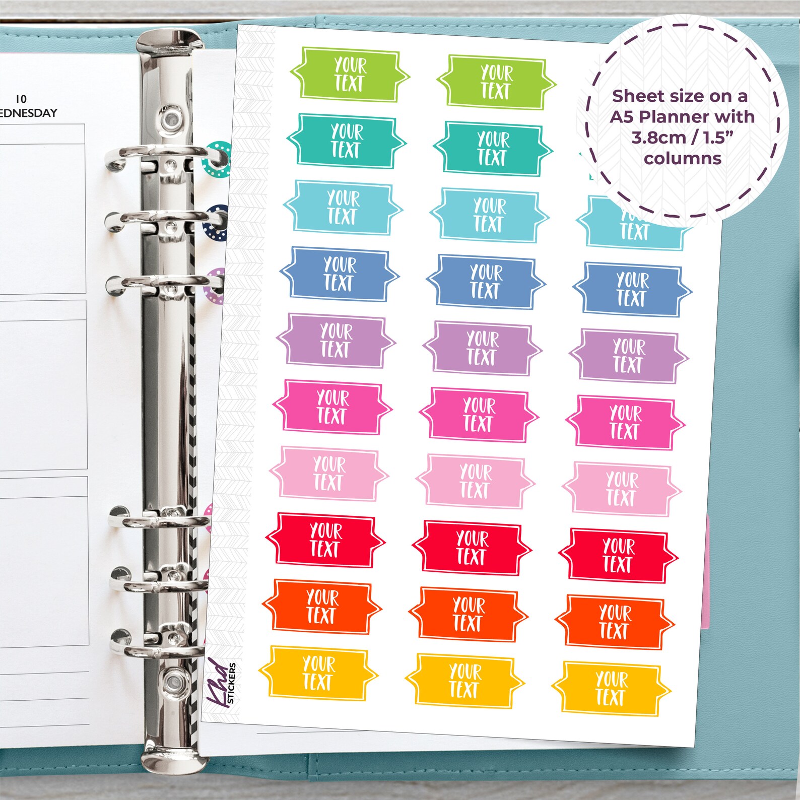 Design Your Own Fun Header Stickers Planner Stickers - Etsy