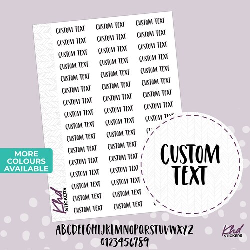 Design Your Own Checklist Stickers Planner Stickers - Etsy