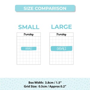 Goals Banner Stickers, Planner Stickers, Two Sizes, Removable - Etsy