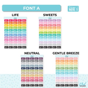 School Term Planner Stickers Planner Stickers Removable - Etsy