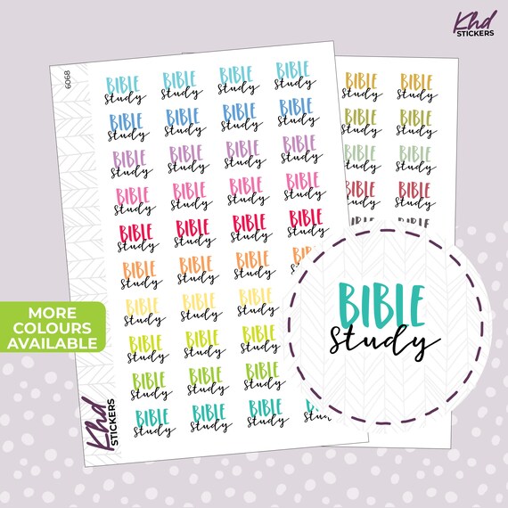 Bible Study Stickers Planner Stickers Removable | Etsy
