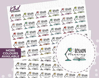 Teacher Lesson Plan Stickers - Etsy Australia