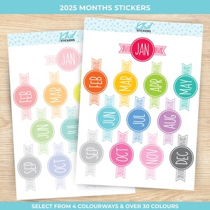 2024 or 2025 Months of the Year Planner Stickers, Removable - Etsy ...