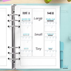 Month End Paperwork Planner Stickers, Three Sizes Including Tiny ...