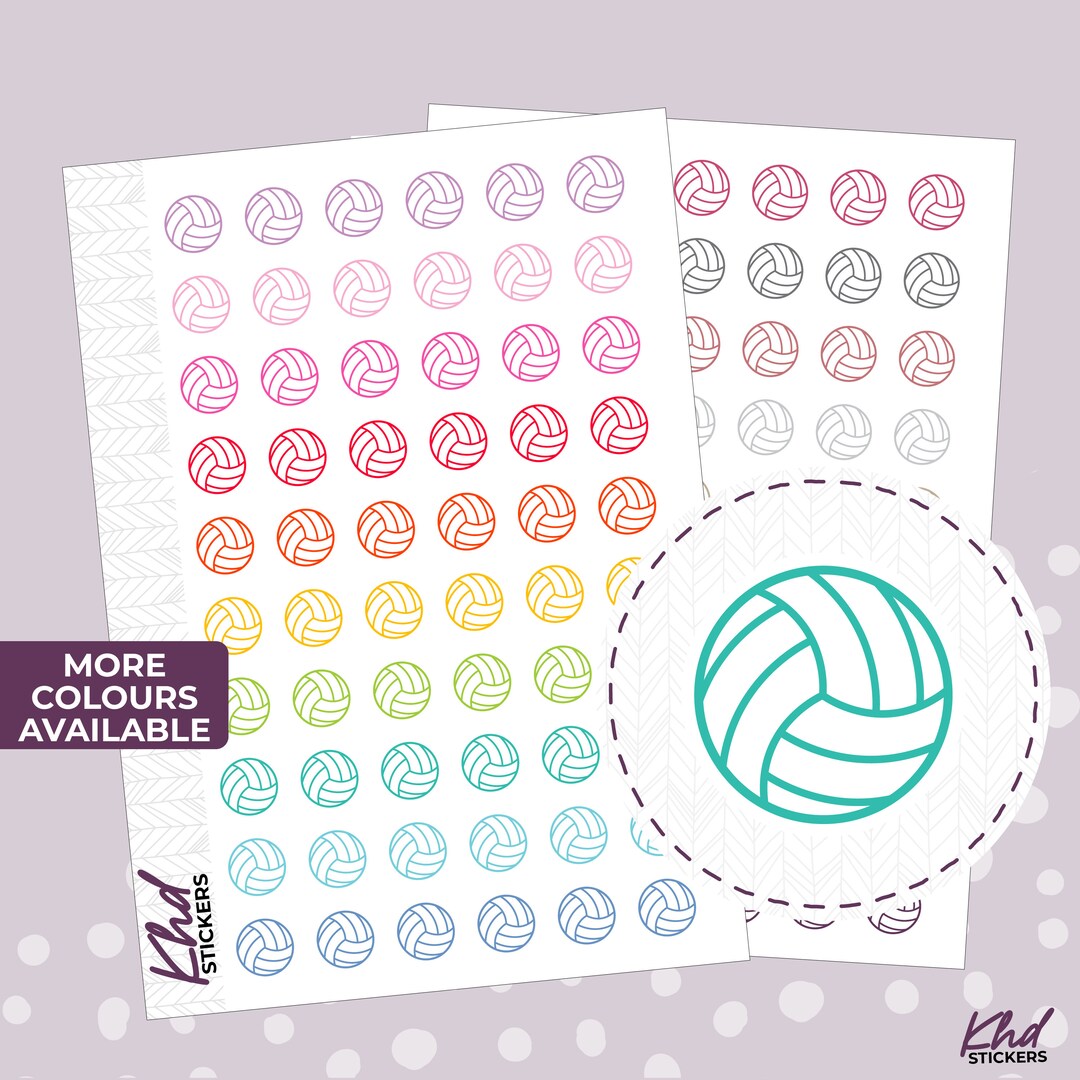 Netball Icon Stickers Planner Stickers Removable - Etsy UK