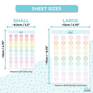 Netball Icon Stickers Planner Stickers Two Sizes Removable - Etsy