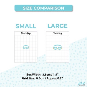 Swimming Goggles, Icon Planner Stickers , Mini Collection - Etsy