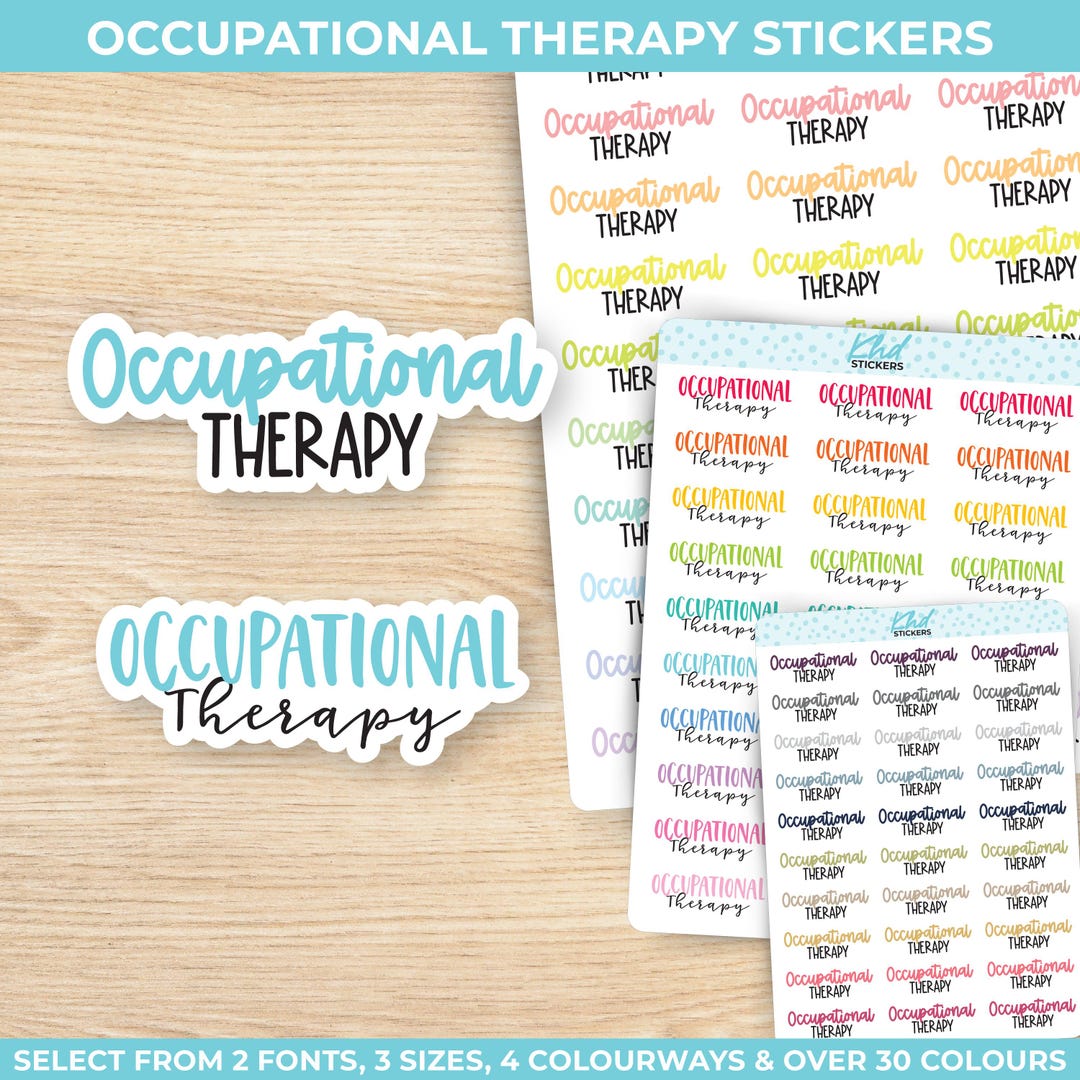 Occupational Therapy Planner Stickers, Three Sizes Including Tiny ...