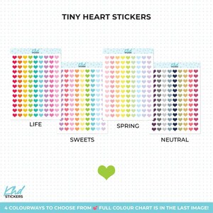 Heart Stickers, Tiny Hearts Stickers, Planner Stickers, Three Sizes ...