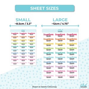 Occupational Therapy Script Planner Stickers, 2 Sizes and Fonts ...