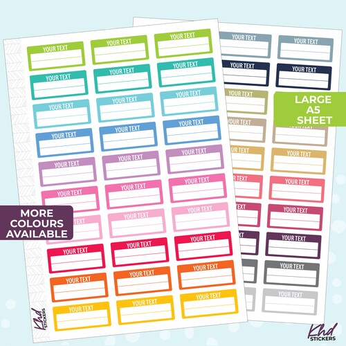 Design Your Own Checklist Stickers Planner Stickers - Etsy