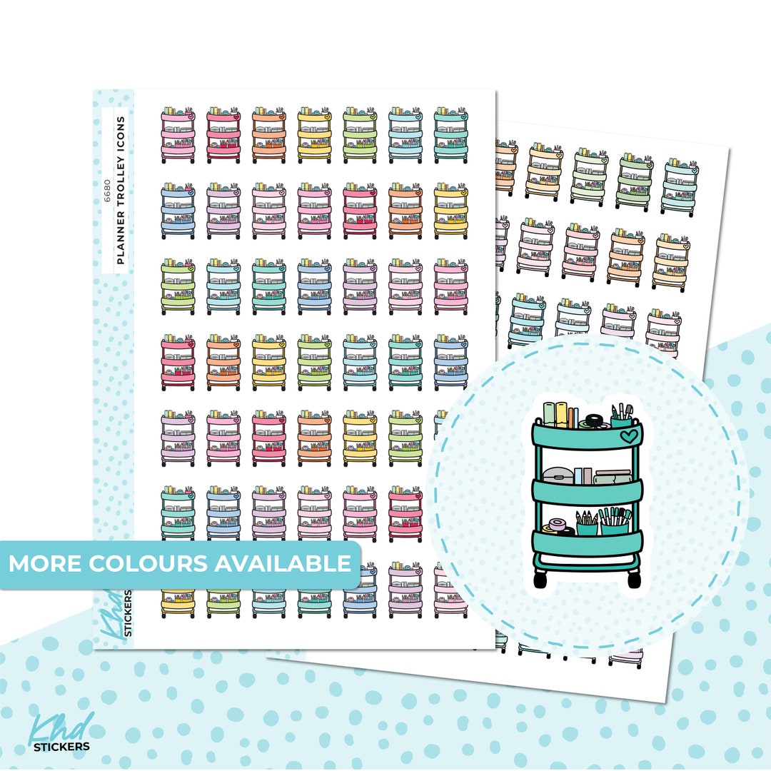 Planner Trolley Stickers Planner Stickers Removable - Etsy