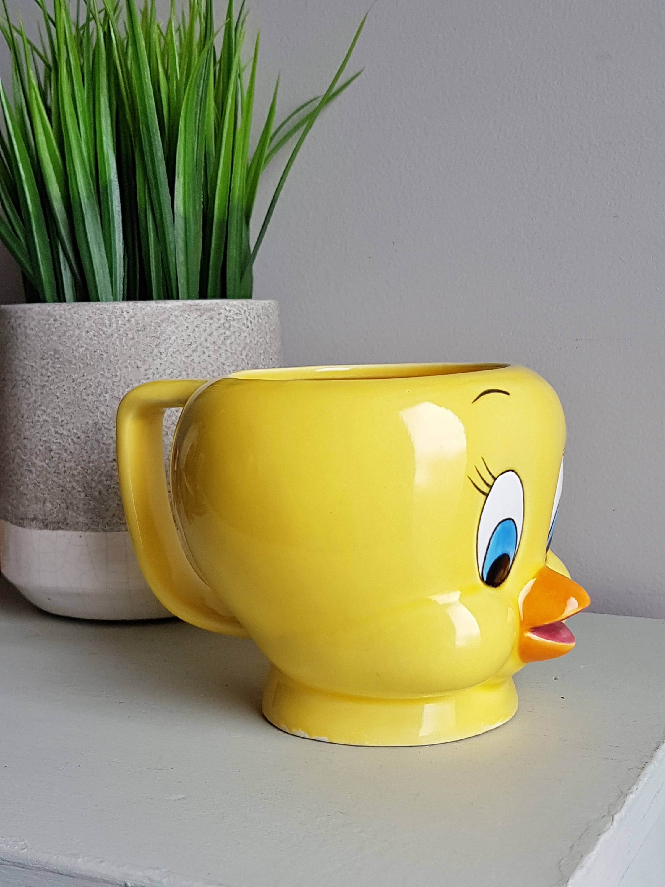 1989 Tweety Bird 3D Coffee Ceramic Mug, Looney Tunes Collection, Warner ...