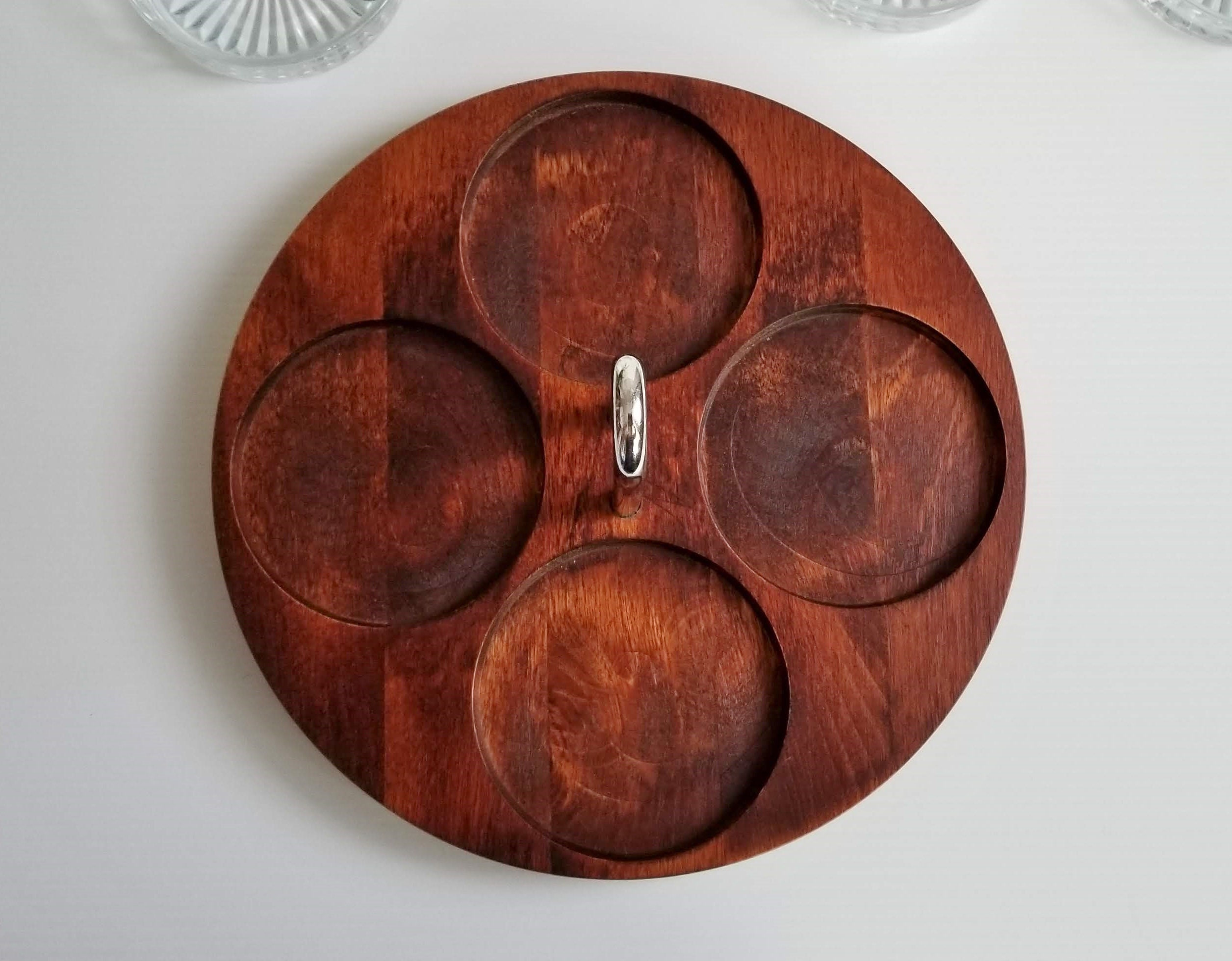 Baribocraft Wood Table Top Condiment Tray, Designer Andre Morin ...