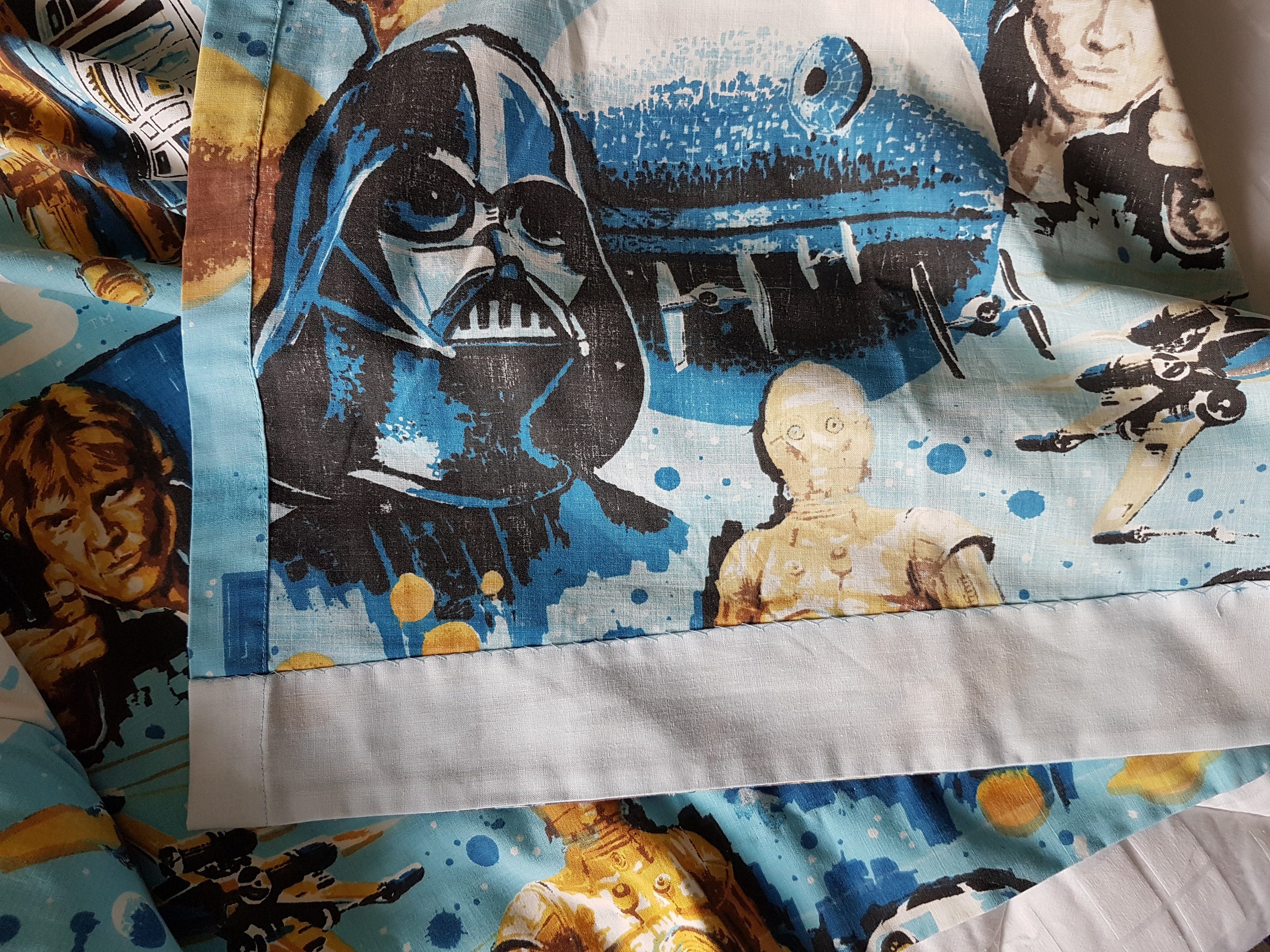1977 Star Wars, Two Curtain Panels, Star Wars Memorabilia, George Lucas ...