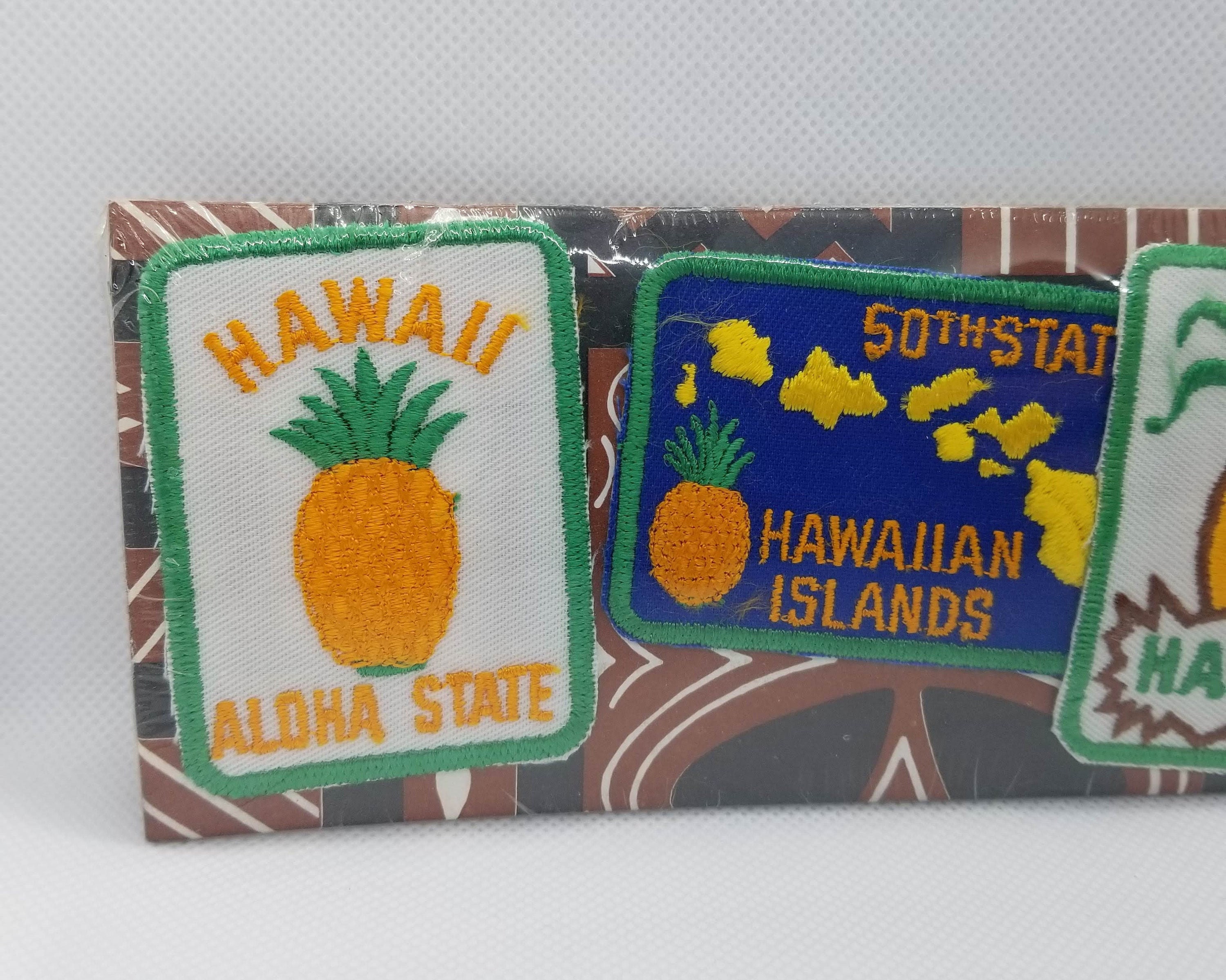 Hawaii Embroidered Souvenir Patches, New-Old-Stock, Hawaiian, Pineapple ...