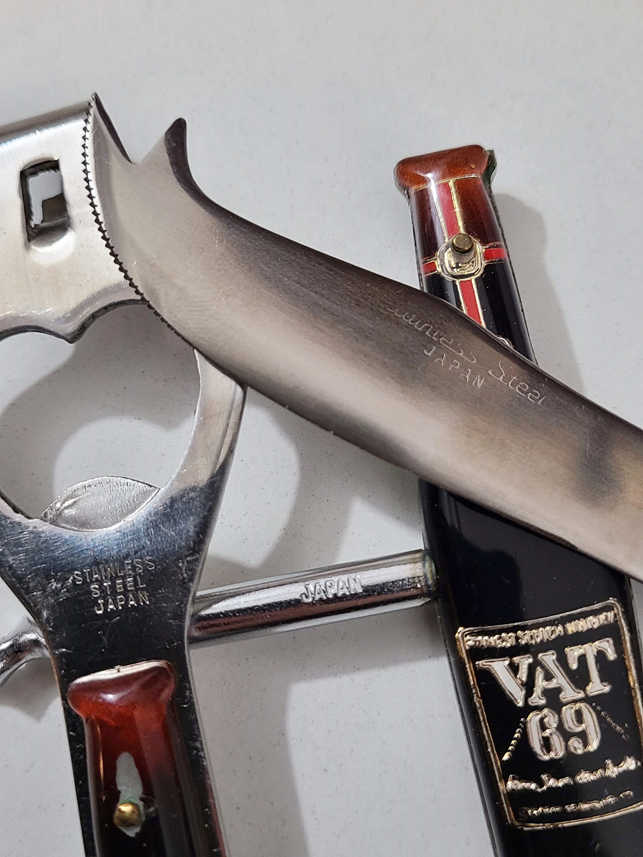 Vintage Scotch Whiskey 3-Piece Bar Tool Set, Vat 69, Dewar's White ...