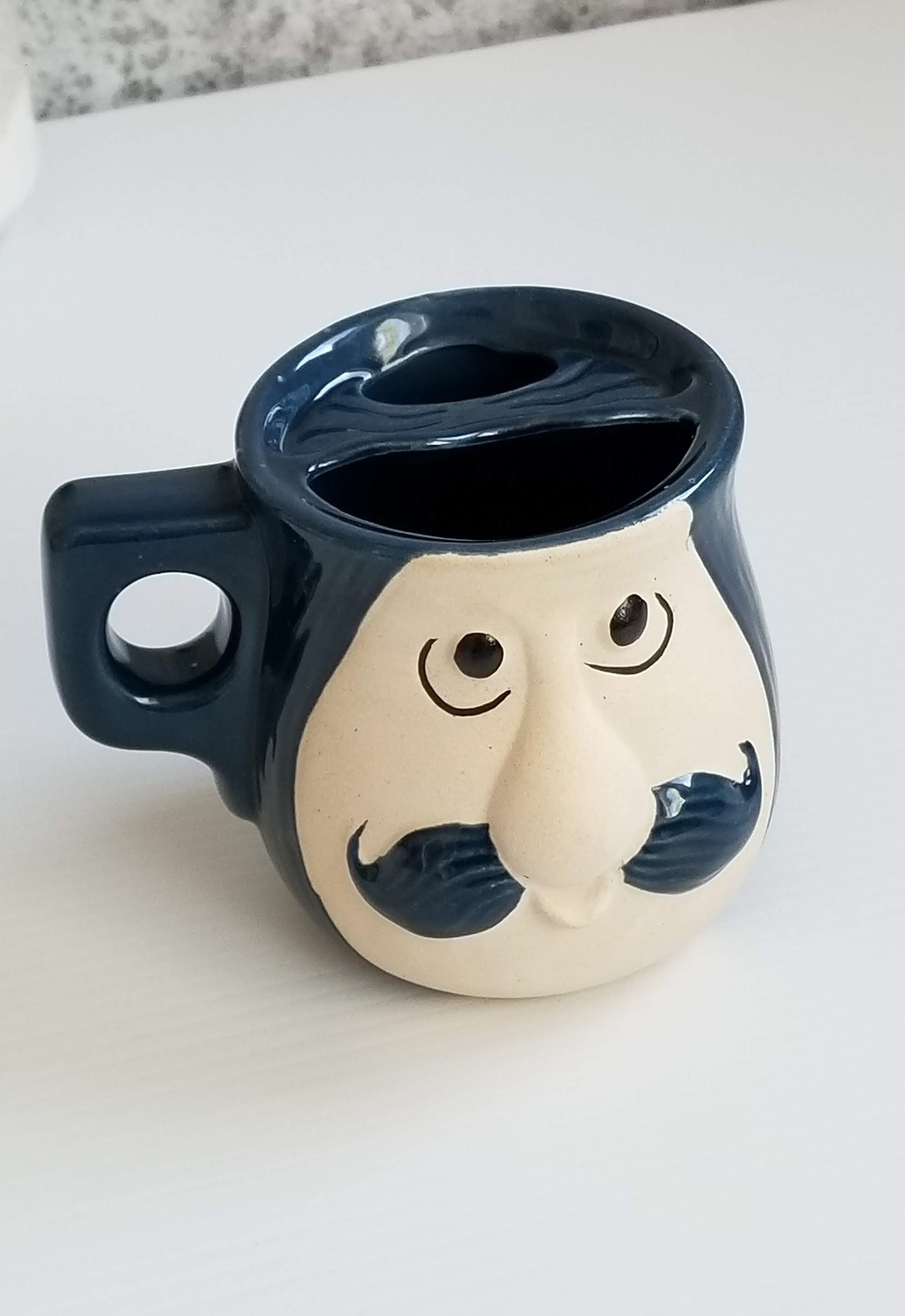 Ceramic & Stoneware Moustache Saver Mug for Him, Coffee Mug, Made in ...