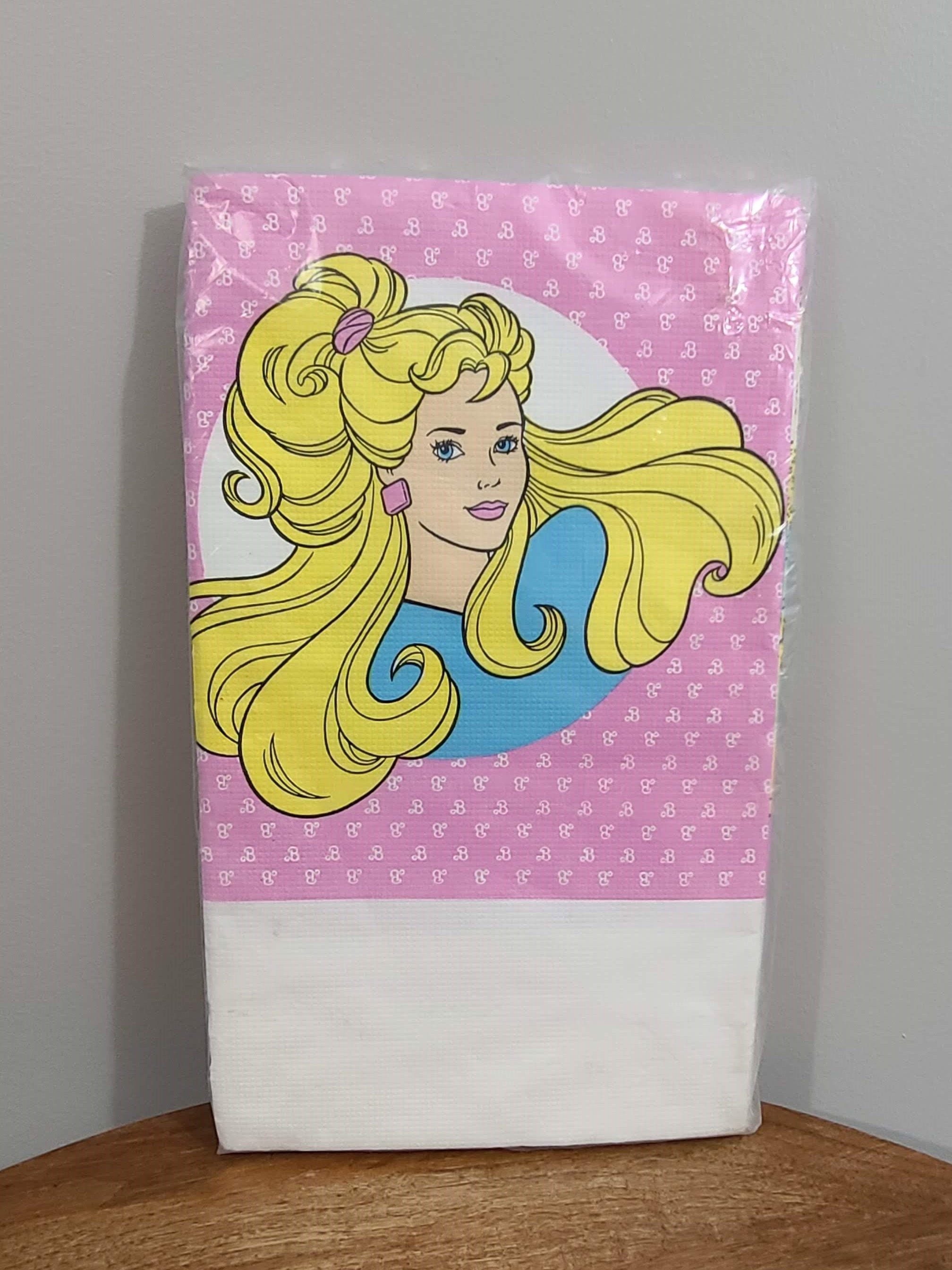 1989 Barbie Paper Party/Poly Table Cover, New in Package, Unopened, 54 ...