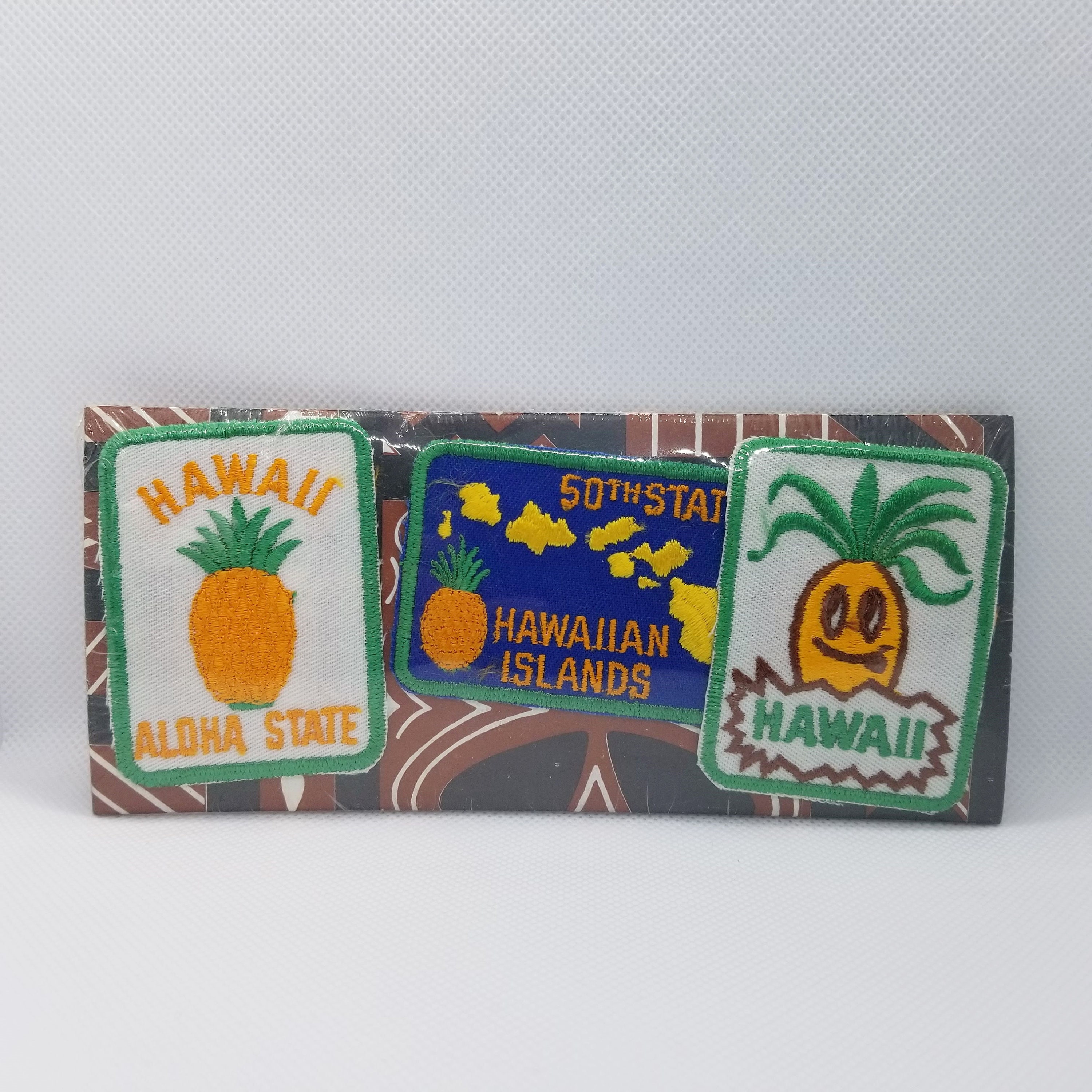 Hawaii Embroidered Souvenir Patches, New-Old-Stock, Hawaiian, Pineapple ...