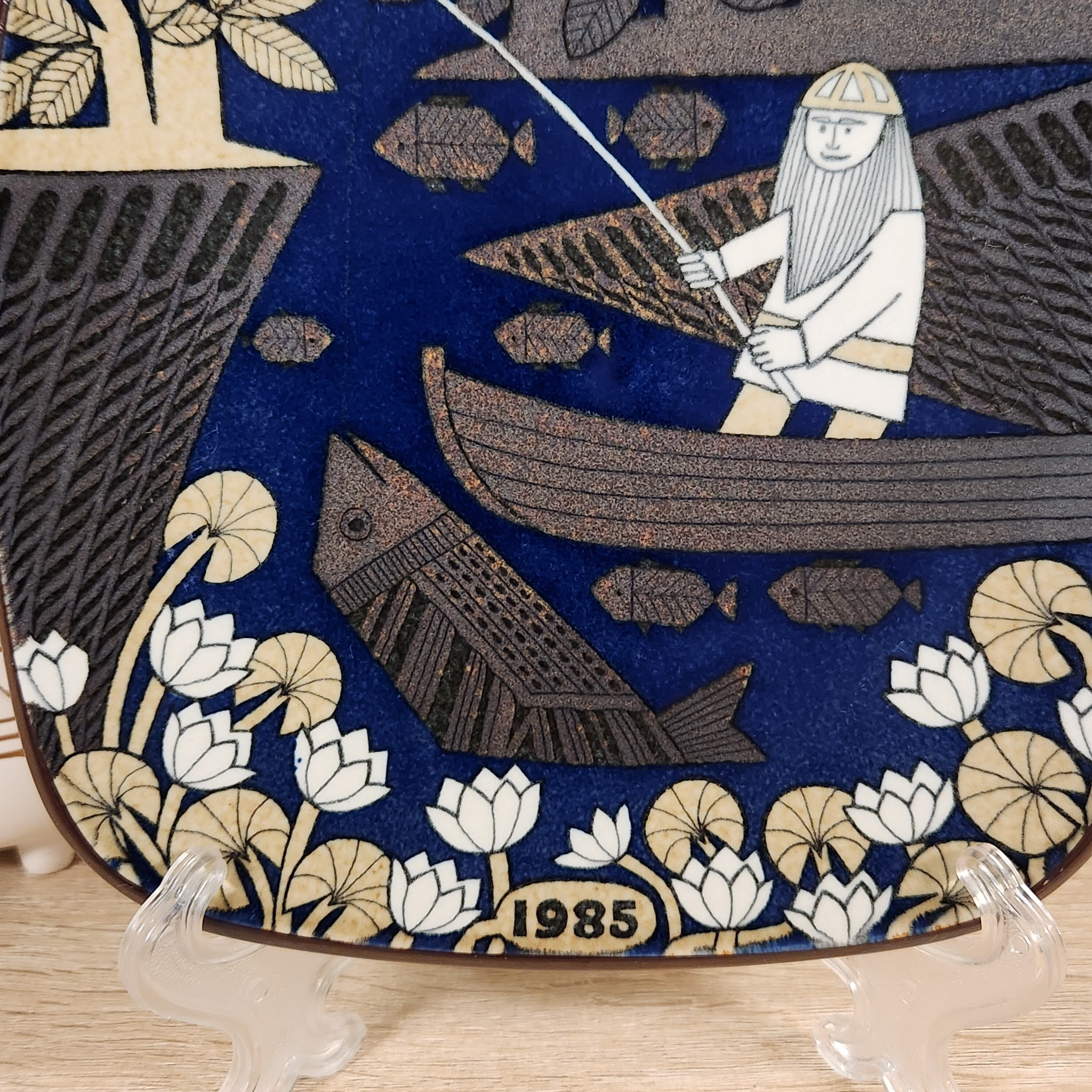 1985 Väinämöinen Goes Fishing From The Kalevala Annual Plate Series ...