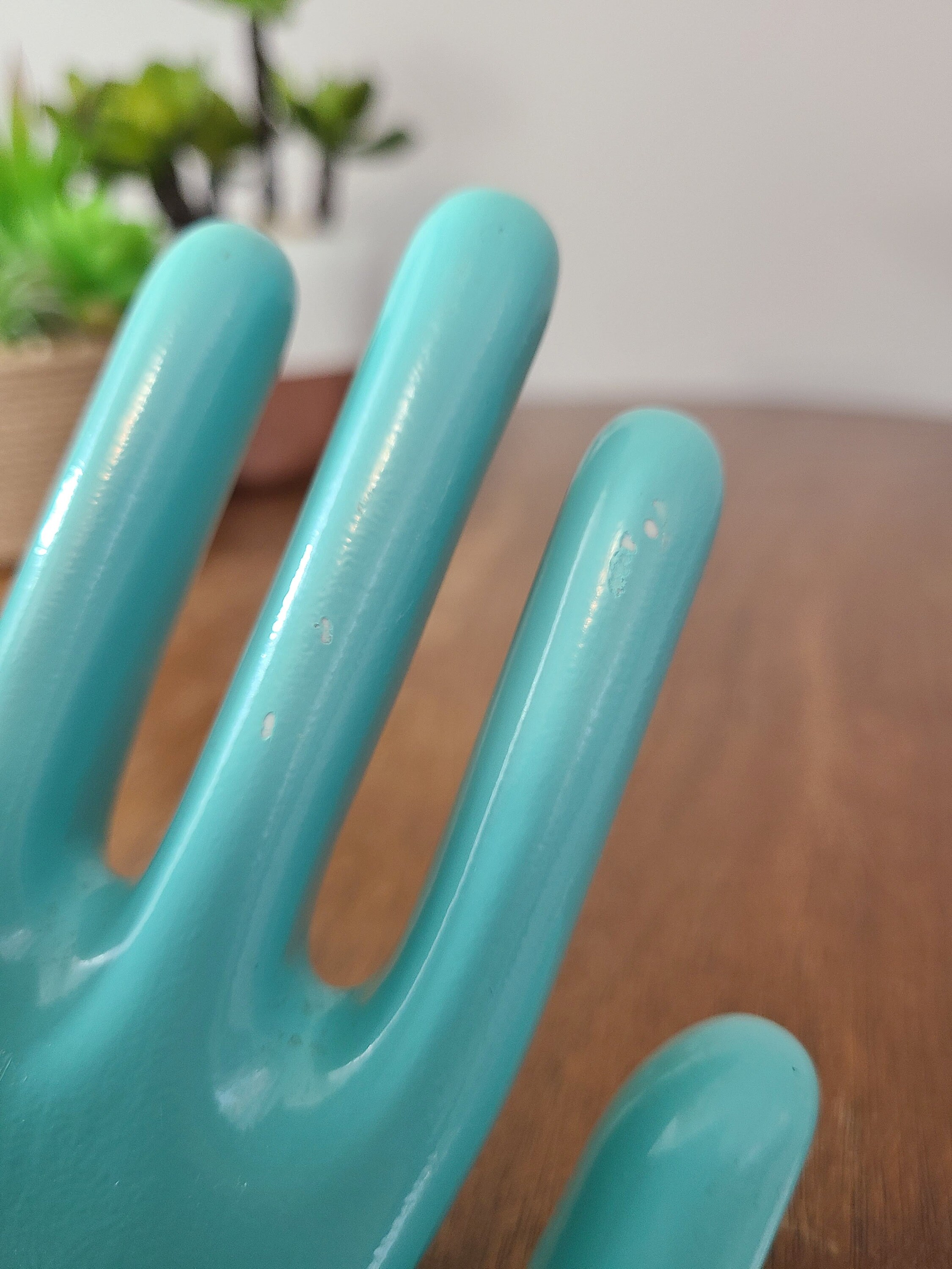 Hall China Porcelain Glove Mold, Glazed Turquoise, Stamped Hall 9098 ...