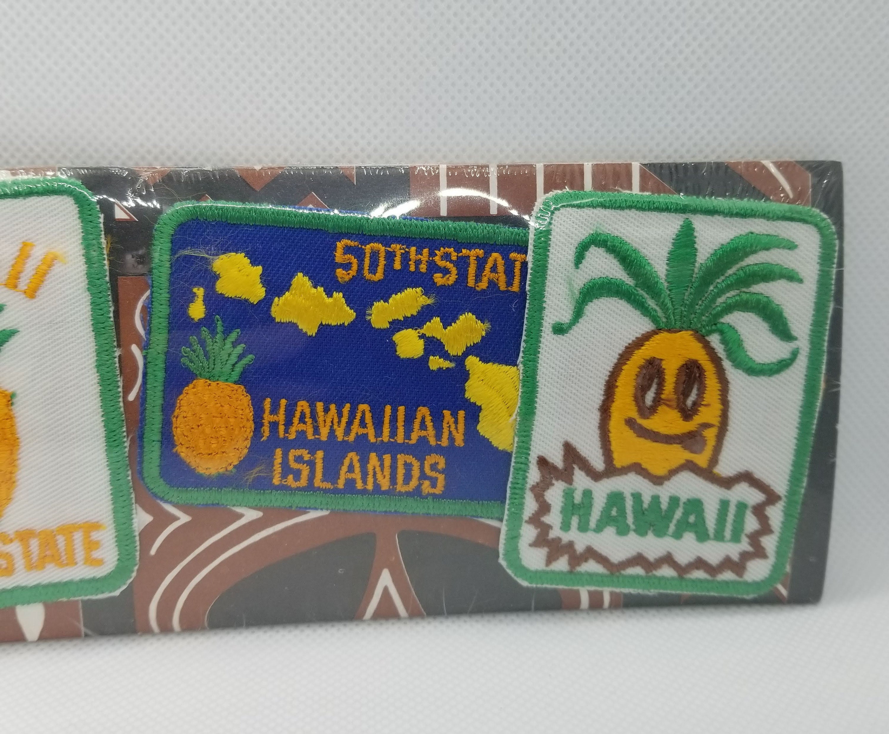 Hawaii Embroidered Souvenir Patches, New-Old-Stock, Hawaiian, Pineapple ...