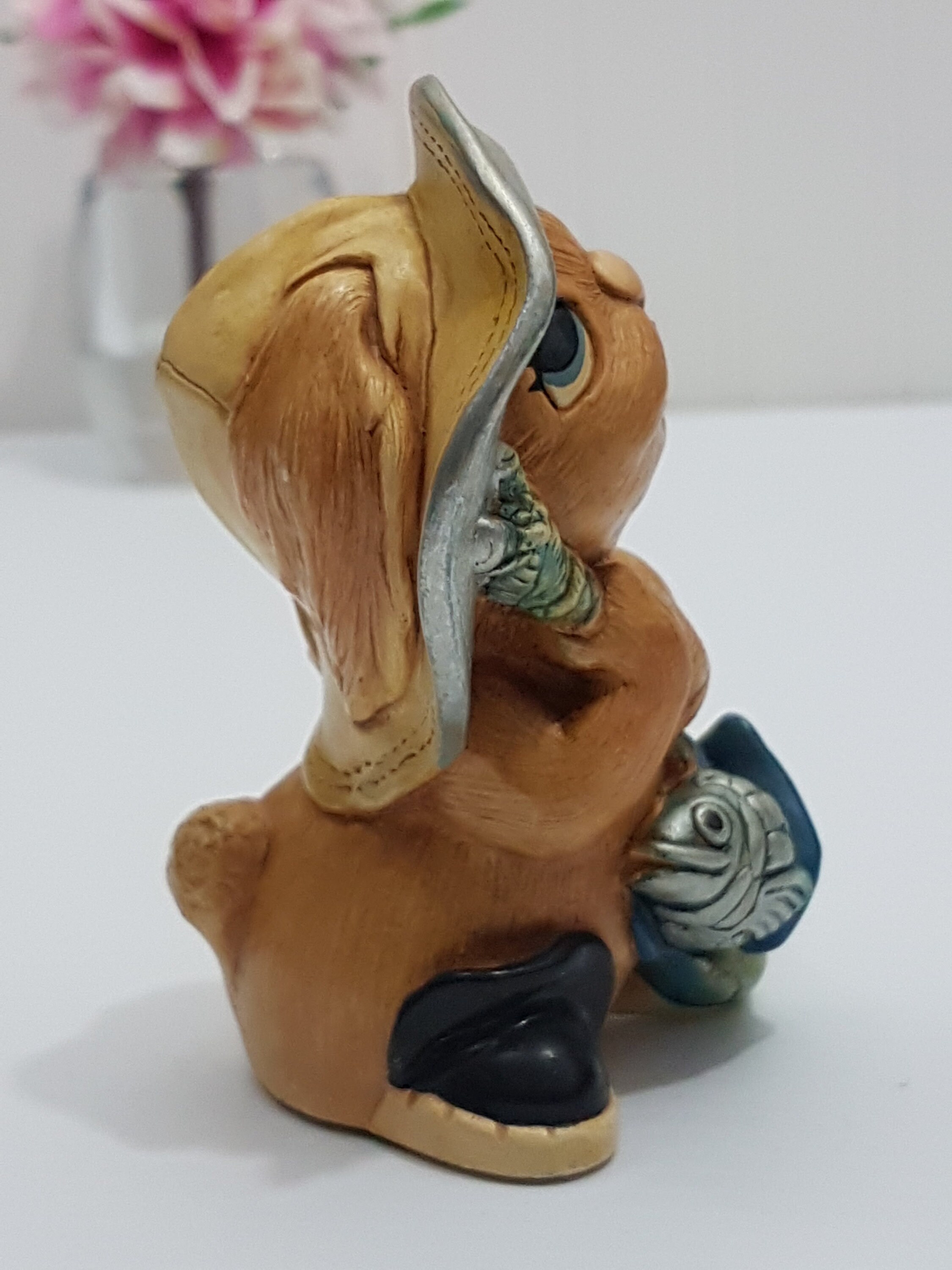 PenDelfin WHOPPER with Silver Brim Hat, Fish in Boot, 1979. Made in ...