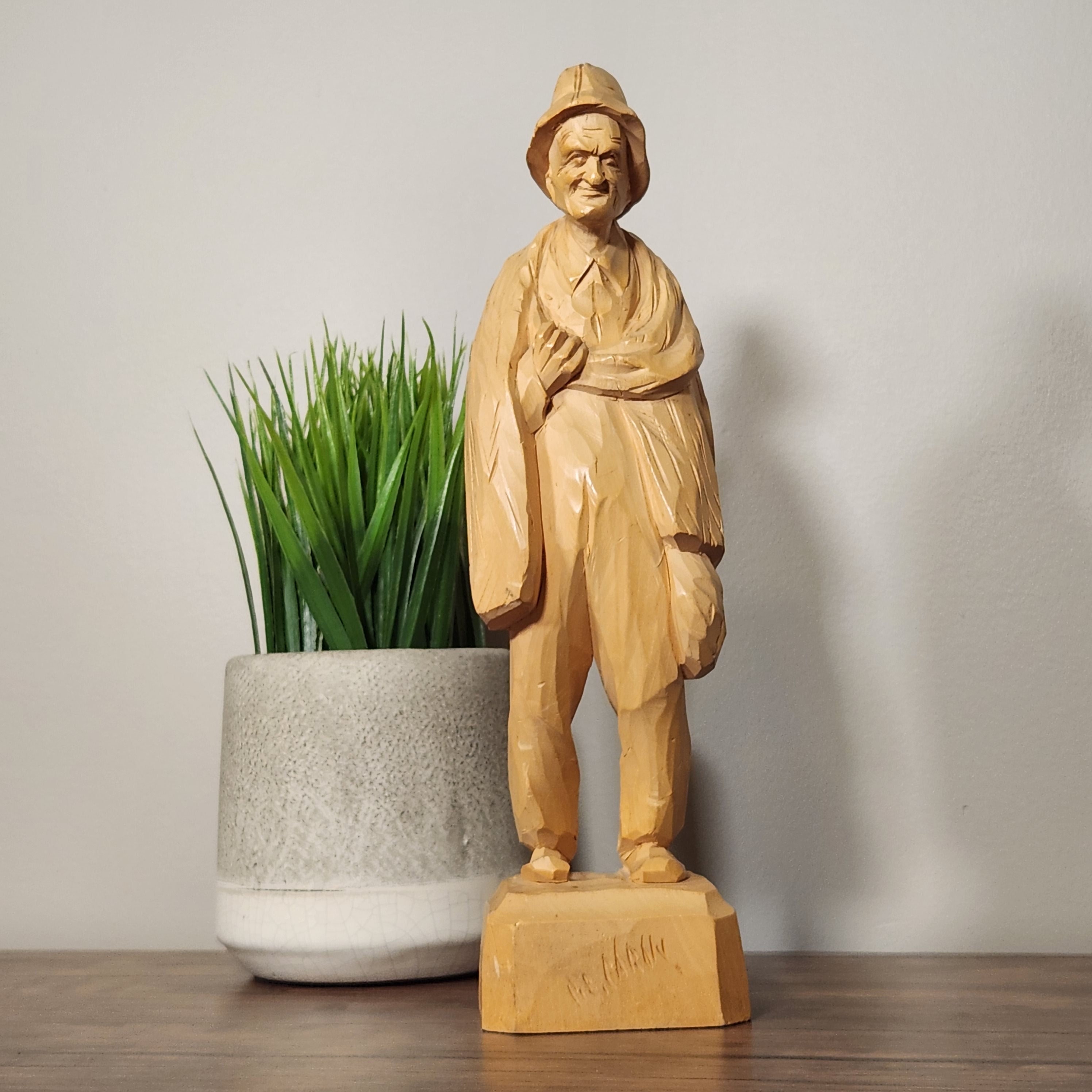 Paul-Emile Caron, Signed, Wood Sculpture, Canadian Folk Art, St.-Jean ...