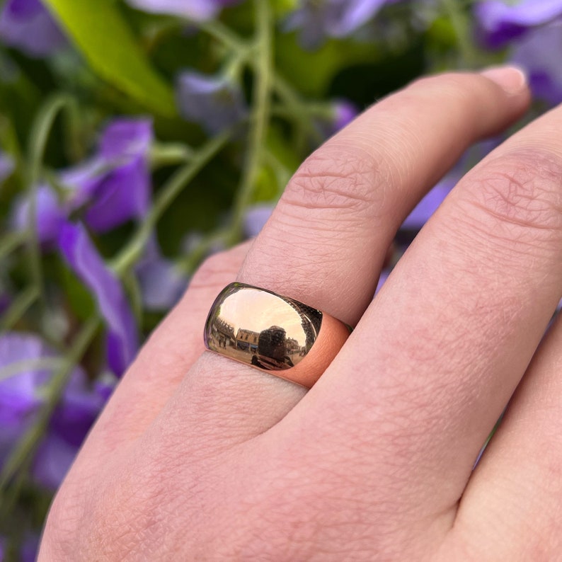 Antique 9ct Rose Gold Wide Cigar Band Ring SIZE K1 2 Etsy antique-9ct-rose-gold-wide-cigar-band-ring-size-k1-2-etsy