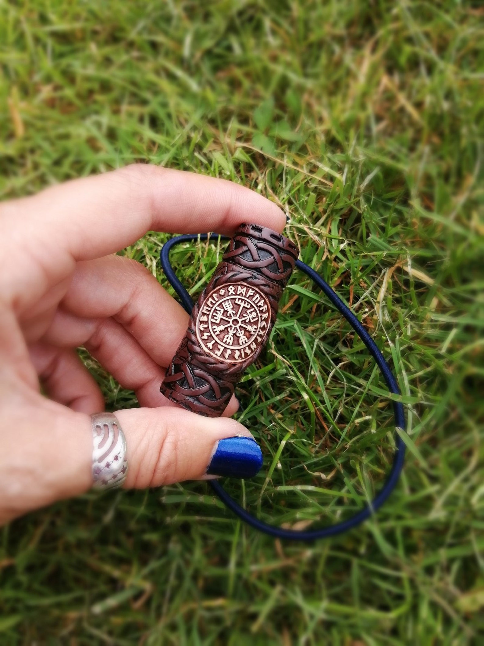 Dreadlocks Hair Tie Hair Band Celtic Mens Dread Loc Tie Viking Celtic ...