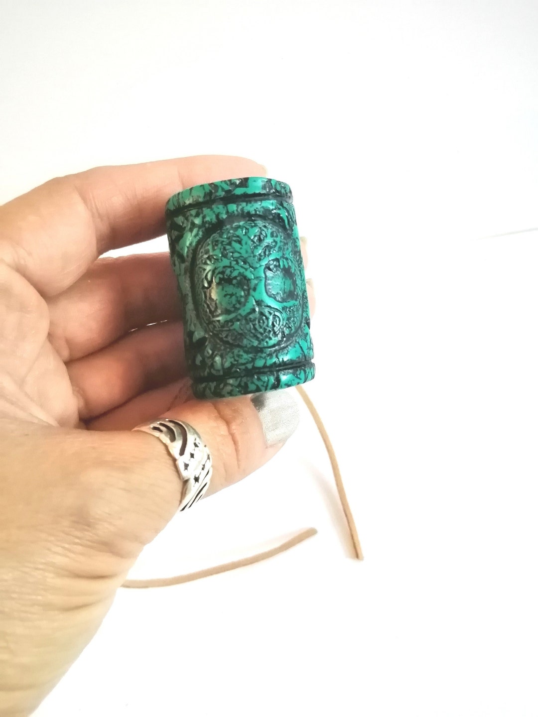 Dreadlocks Pagan Bead Adjustable Rasta Hippie Blue Tree of Life Hair ...