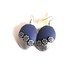 Blue Dainty Earrings Tiny Dangle Earrings Blue Silver Drop Earrings ...